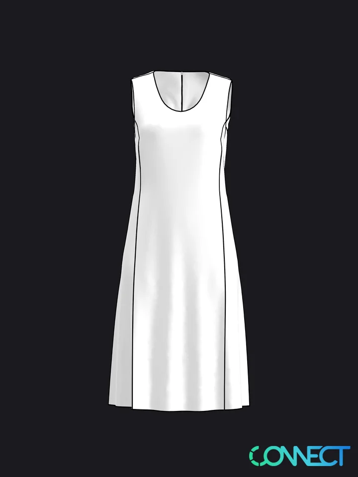 FV2_U-Neck Princess-Line Dress