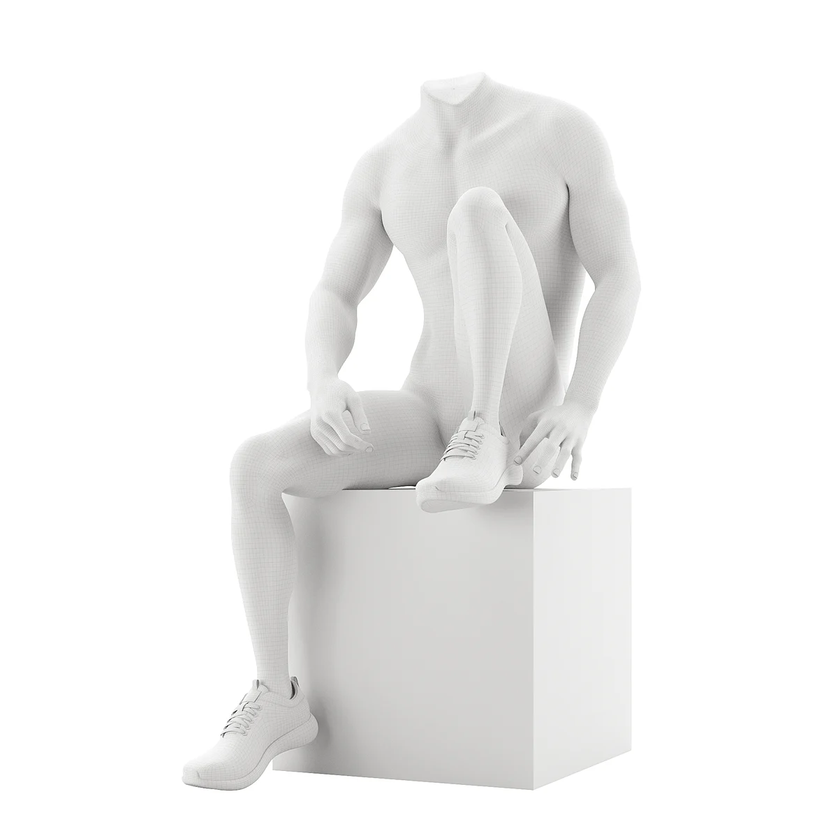seated mannequin